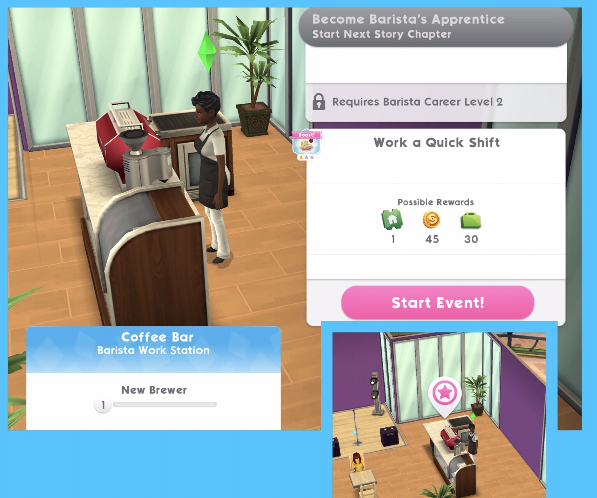 The Sims Mobile- Starting and Switching Careers – The Girl Who Games