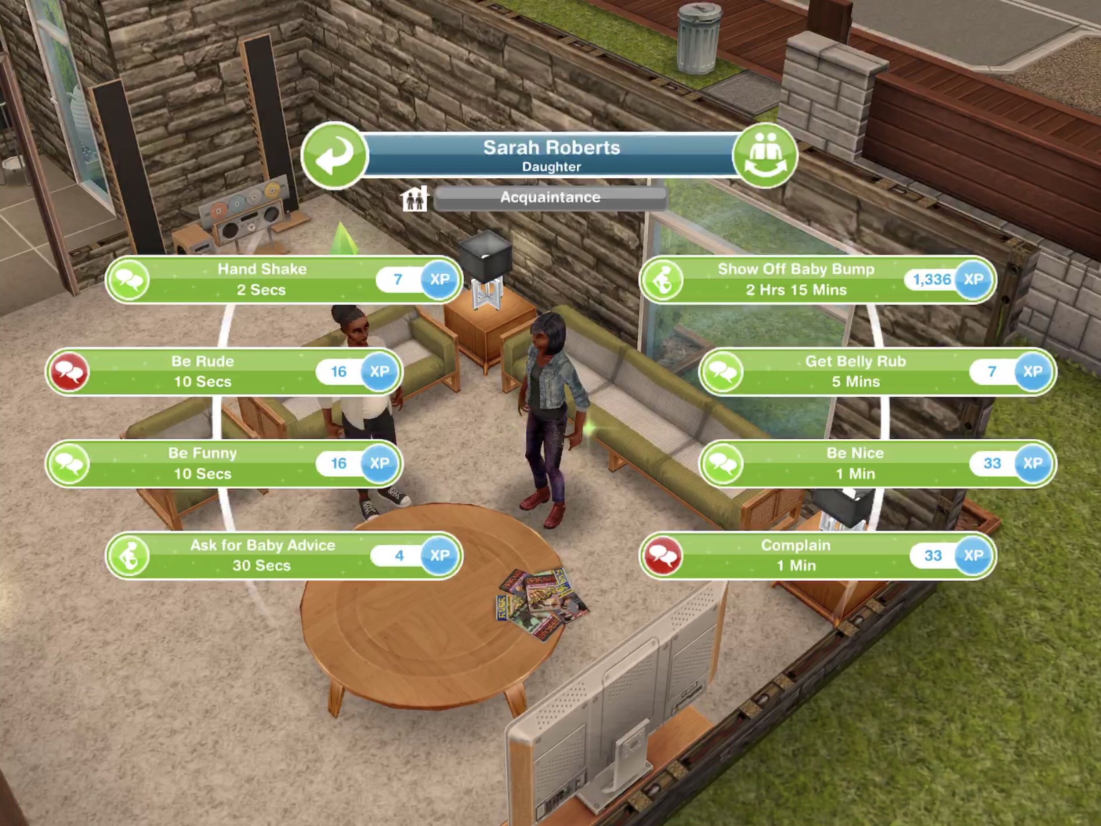 The Sims Freeplay- Pregnancy Event Daily Goals and Support Tasks List ...