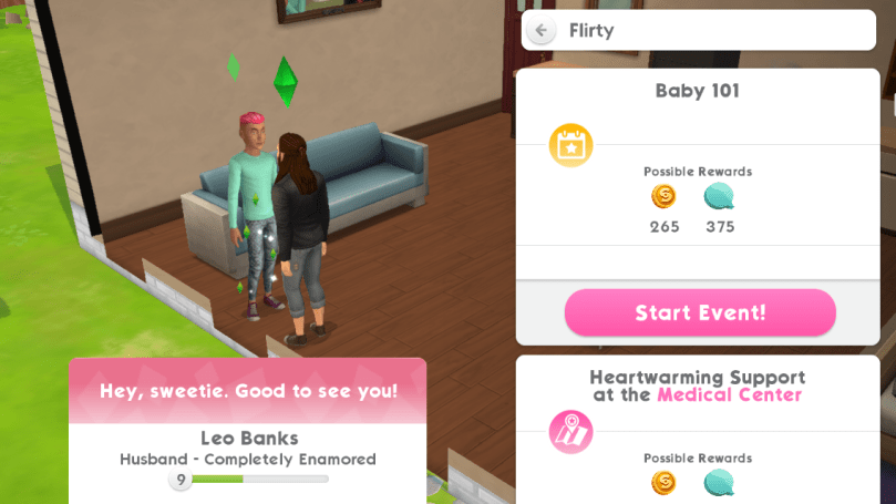 The Sims Mobile- Baby Quest – The Girl Who Games