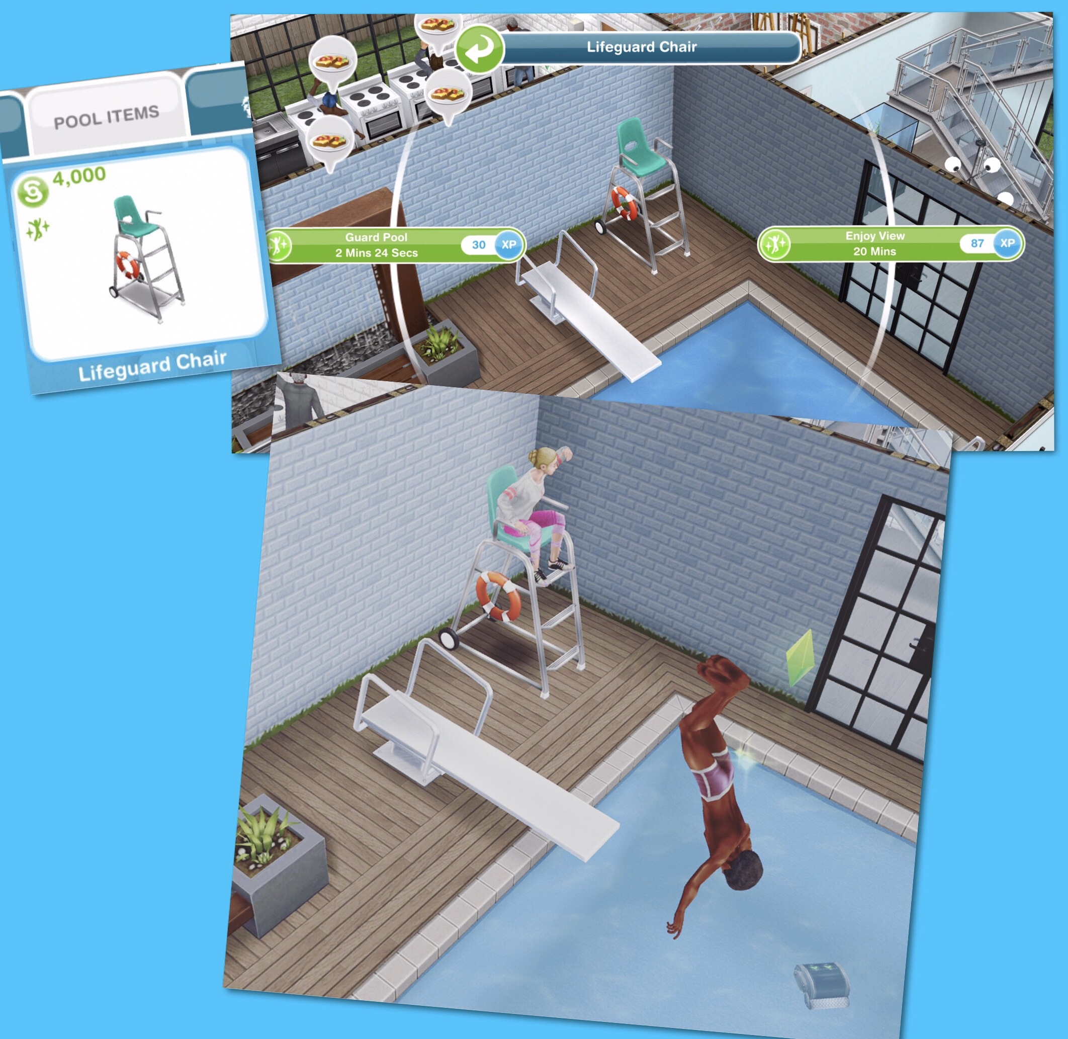 The Sims Freeplay- Hobbies: Diving – The Girl Who Games