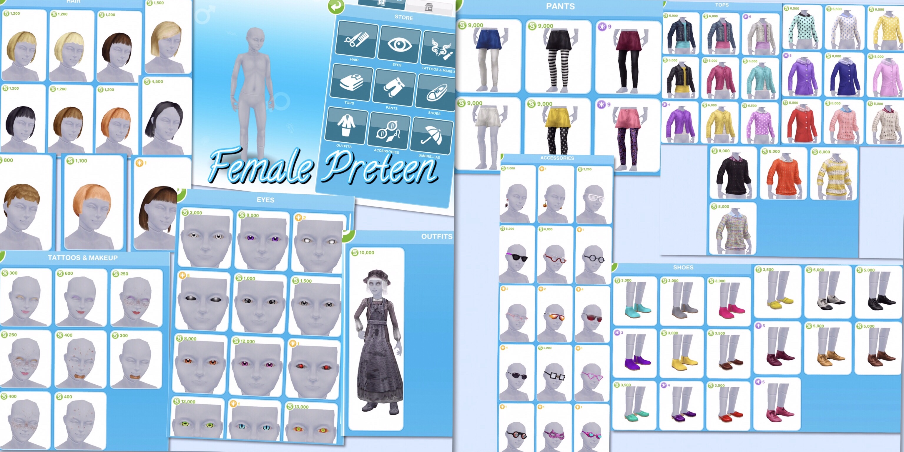 The Sims Freeplay- Costume and Swim Store – The Girl Who Games