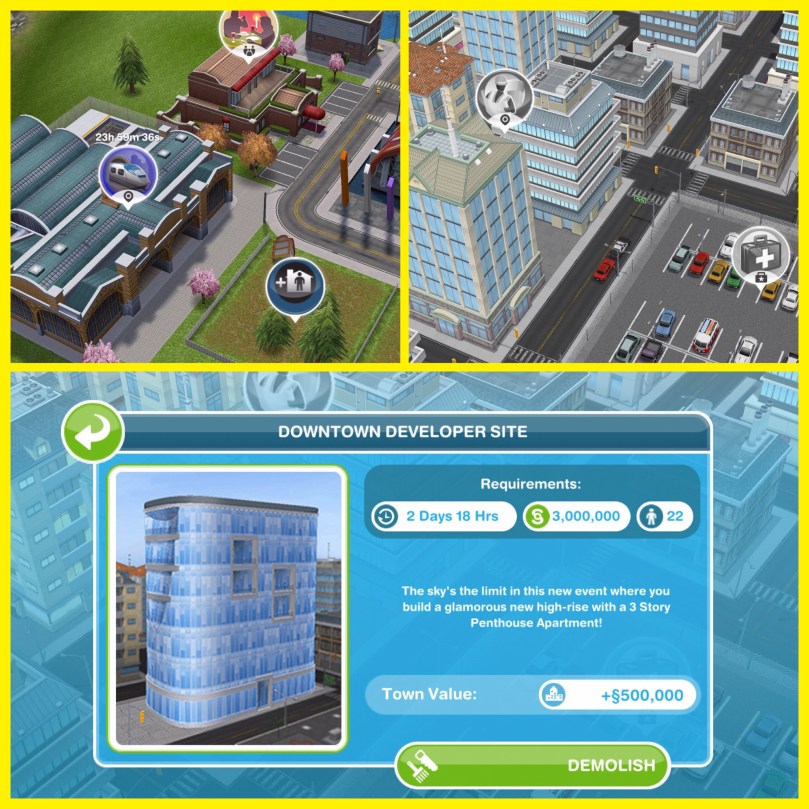 The Sims Freeplay- Downtown Developer Events – The Girl Who Games