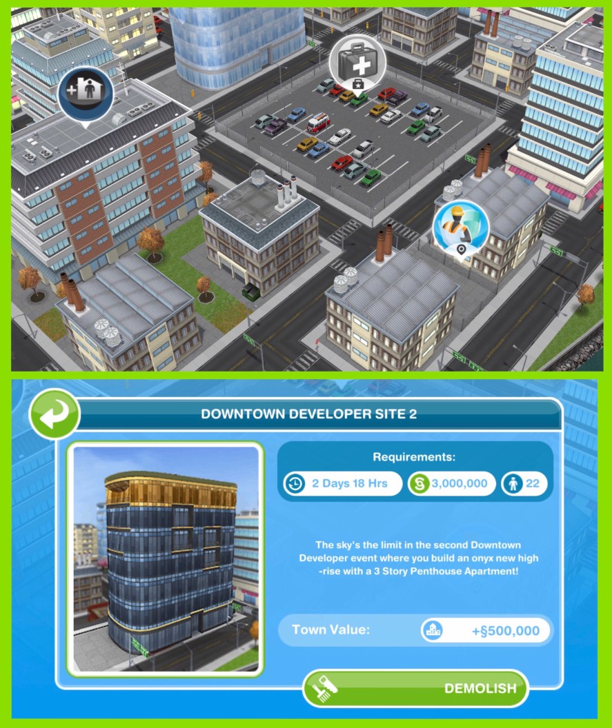 The Sims Freeplay- Downtown Developer Events – The Girl Who Games