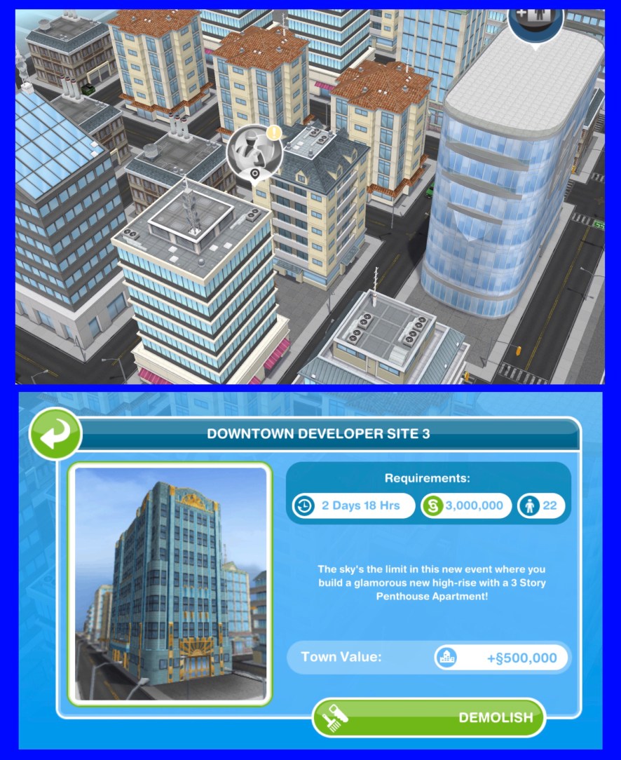 The Sims Freeplay- Downtown Developer Events – The Girl Who Games