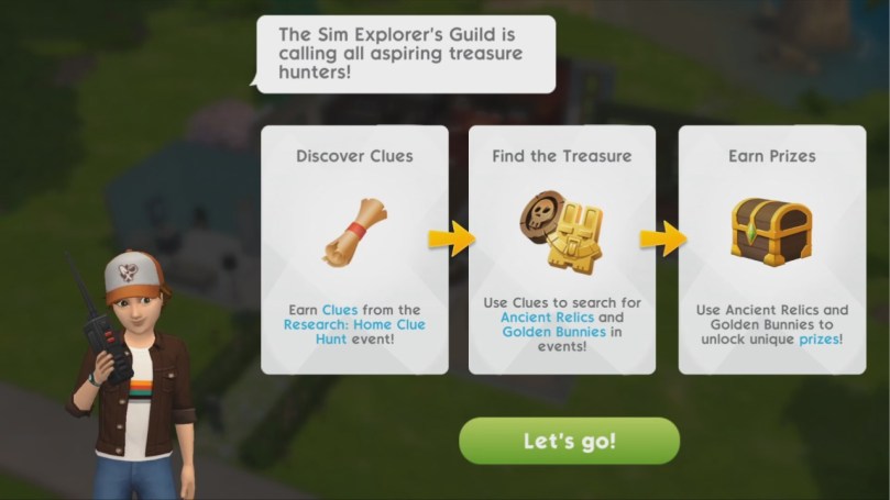 The Sims Mobile- Treasure Hunt Event – The Girl Who Games