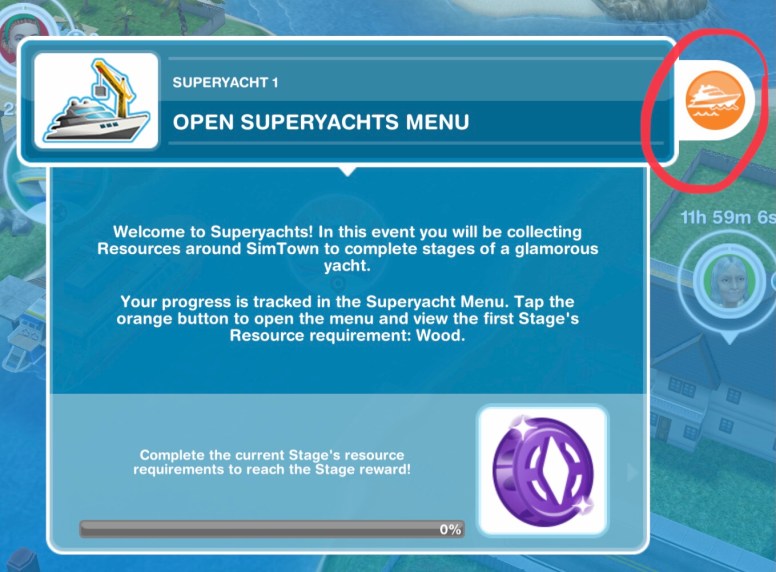 The Sims Freeplay- SuperYacht Events – The Girl Who Games