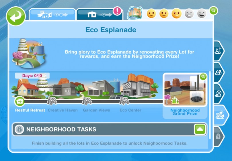 The Sims Freeplay- Guide to Sim Springs: Eco Esplanade – The Girl Who Games