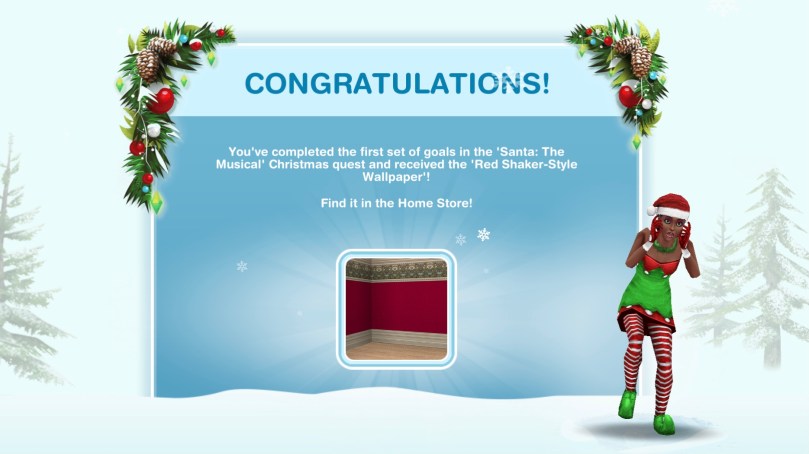 The Sims Freeplay- Santa: The Musical Christmas 2023 Quest – The Girl ...